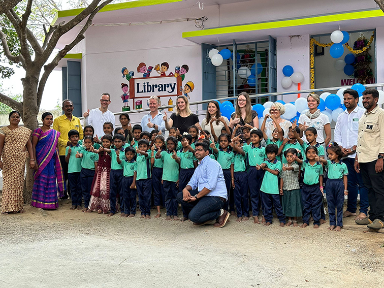School library in Taqmil Nadu, India - GoodTextiles Foundation