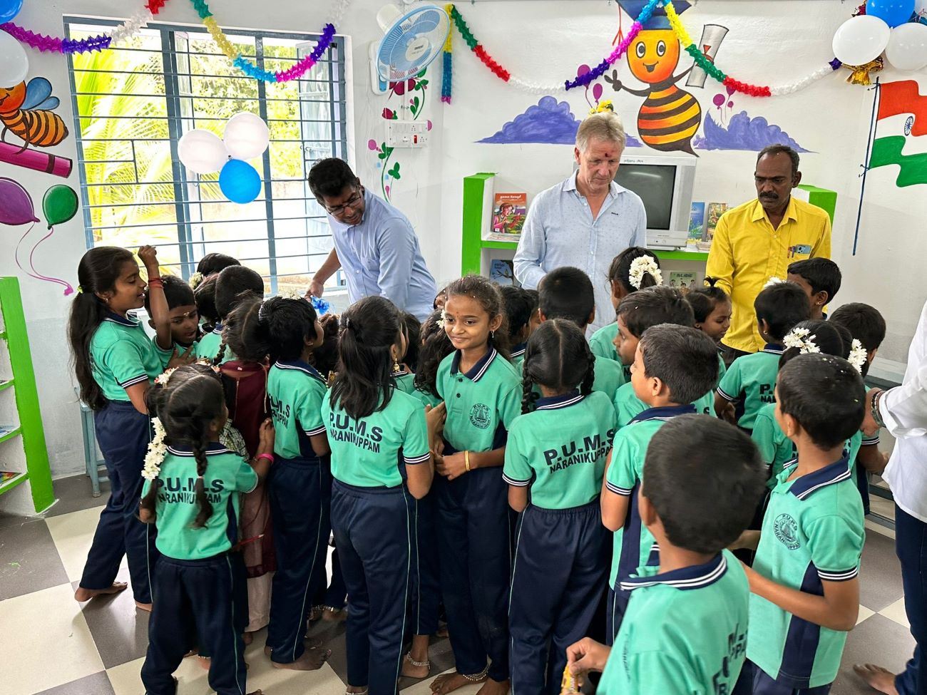 School library in Taqmil Nadu, India - GoodTextiles Foundation
