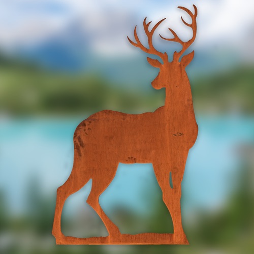 Sagoma Di Cerva E Cerbiatto Cervo E Albero Etsy Italia