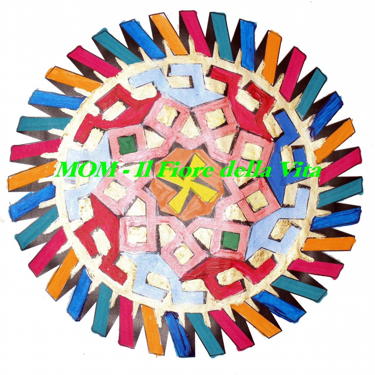 Mandala colorati a mano - Il Fiore della Vita - quadri e foto di ...