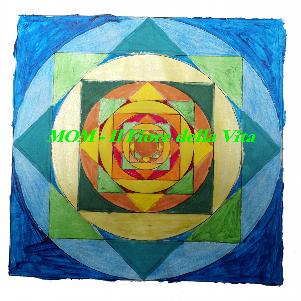 Mandala colorati a mano - Il Fiore della Vita - quadri e foto di ...