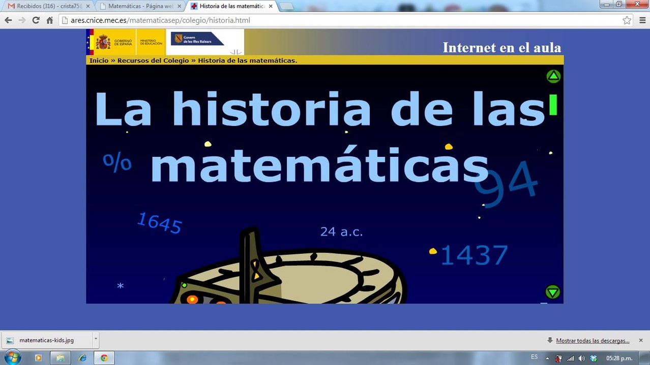 Matemáticas - Página web de matematicasefb