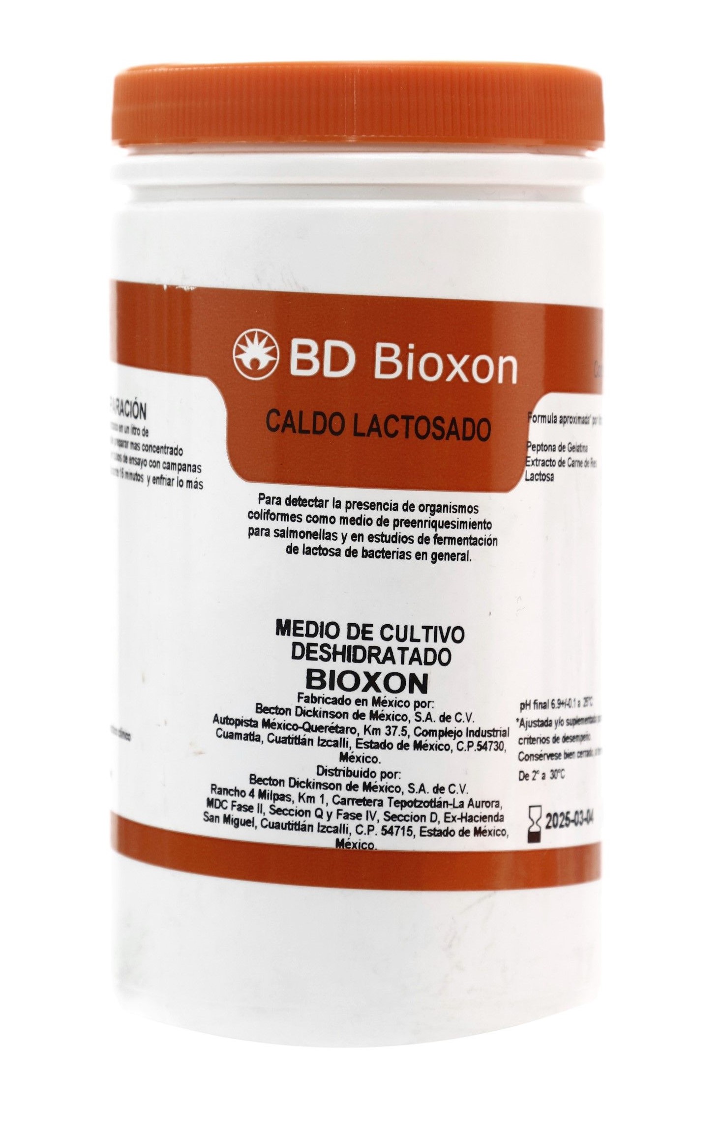 211700 BD Bioxon® Caldo Lactosado, 450 g - PROQUISUR- Material de ...