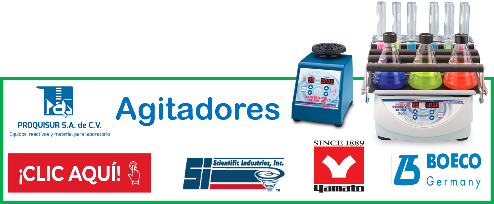 Equipos para Laboratorio - PROQUISUR- Material de Laboratorio en Mexico