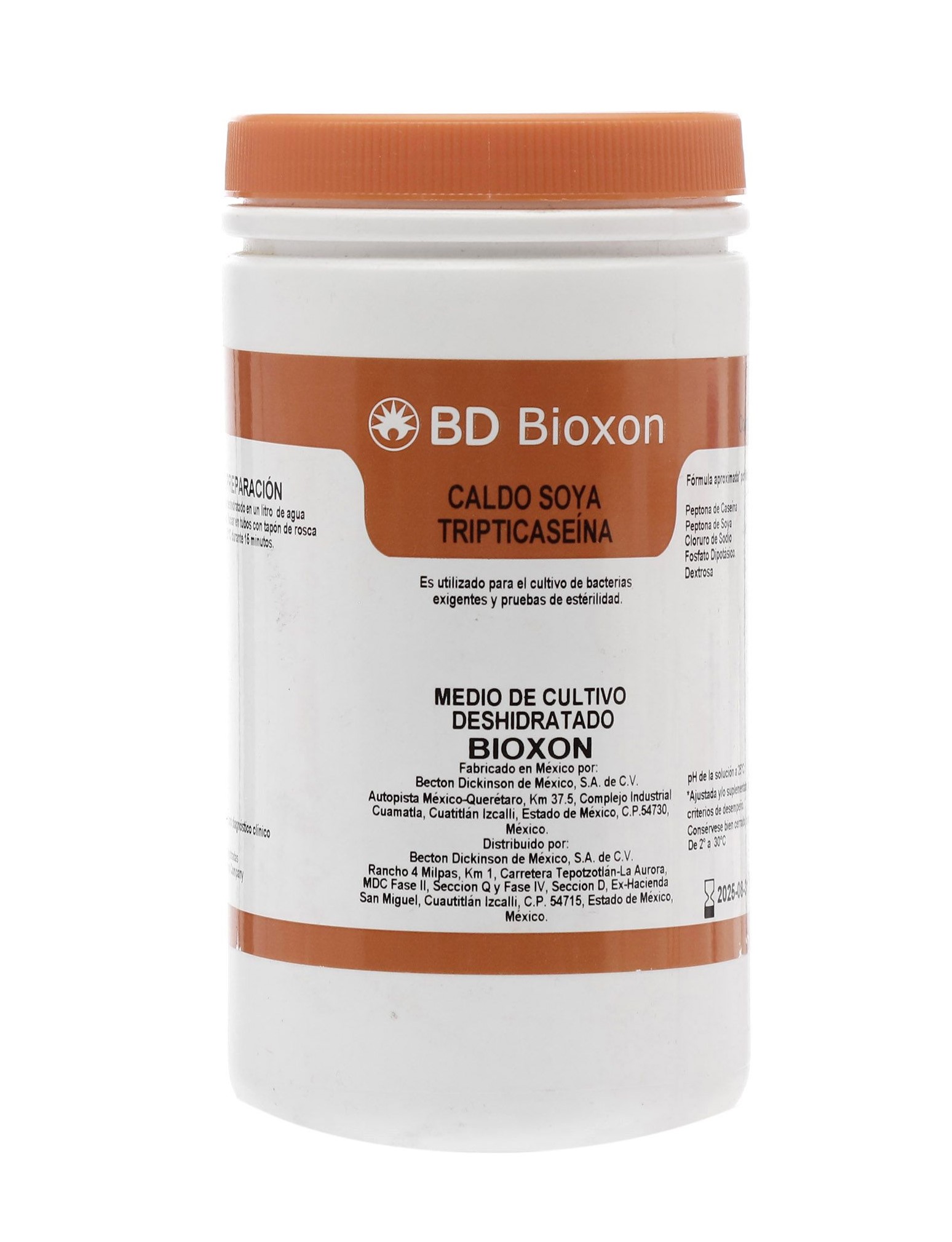 211670 BD Bioxon® Caldo de Soya Tripticaseina, 450 g - PROQUISUR ...