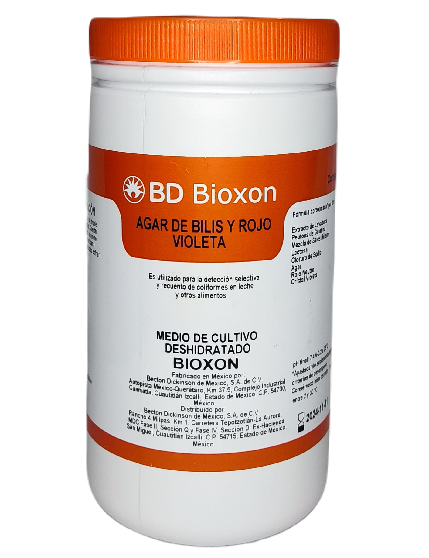 214300 BD Bioxon® Agar Bilis Rojo Violeta, 450 g - PROQUISUR- Material ...