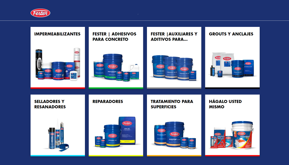 FESTER - Productos para concreto e impermeabilizantes