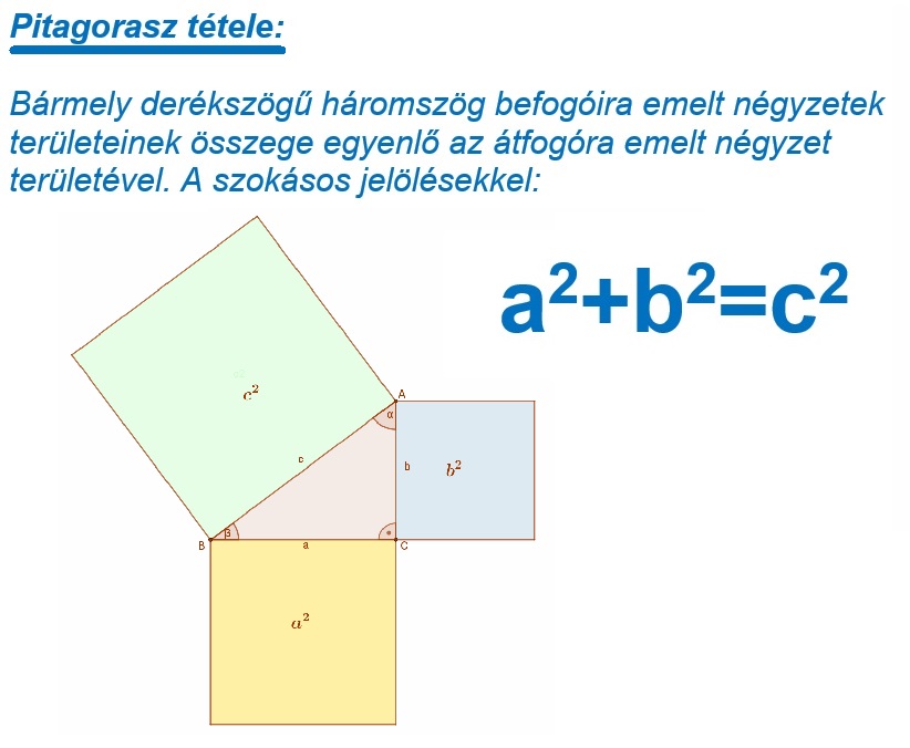 8. osztály * Pitagorasz tétele - bergermateks Webseite!