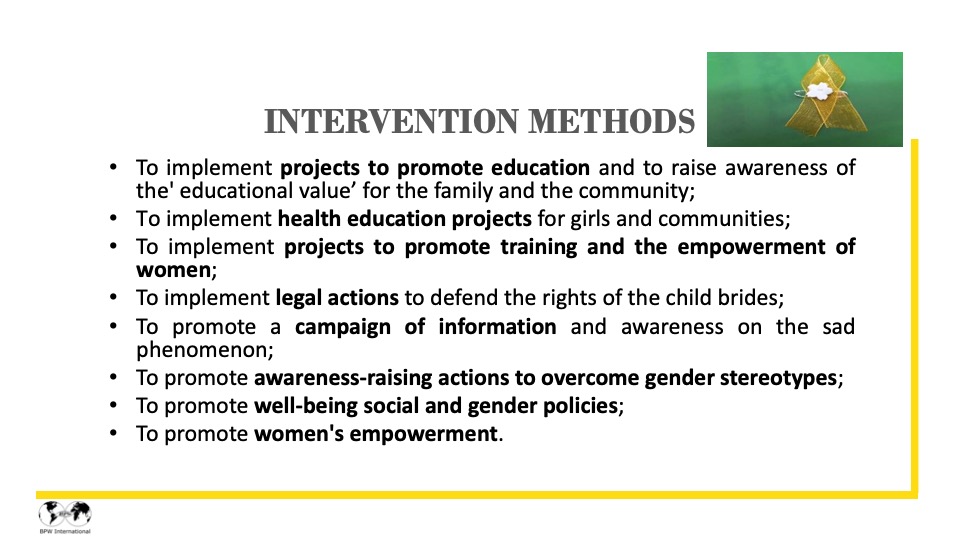 Task Force Child Marriage Prevention - Action Plan - Dr. Giuseppa ...