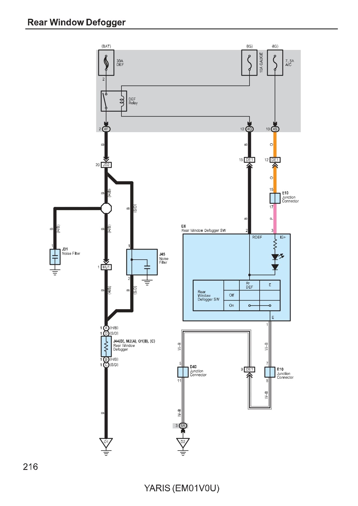 TOYOTA YARIS Wiring Diagrams - Car Electrical Wiring Diagram