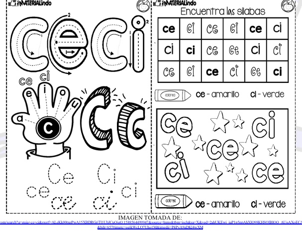 Sílabas Ce Ci - Página web de ajedrezuncuentofantastico