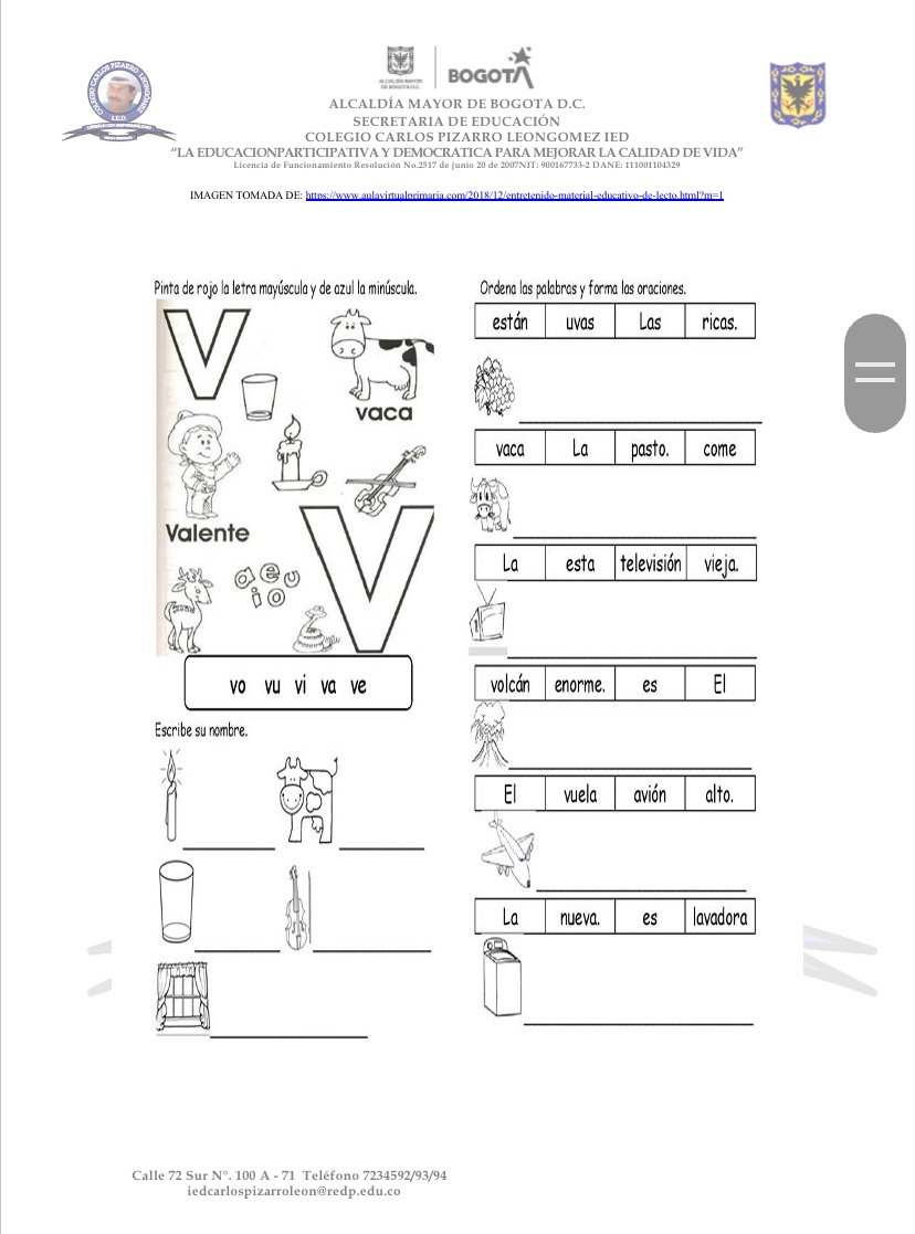 Consonante V y v - Página web de ajedrezuncuentofantastico