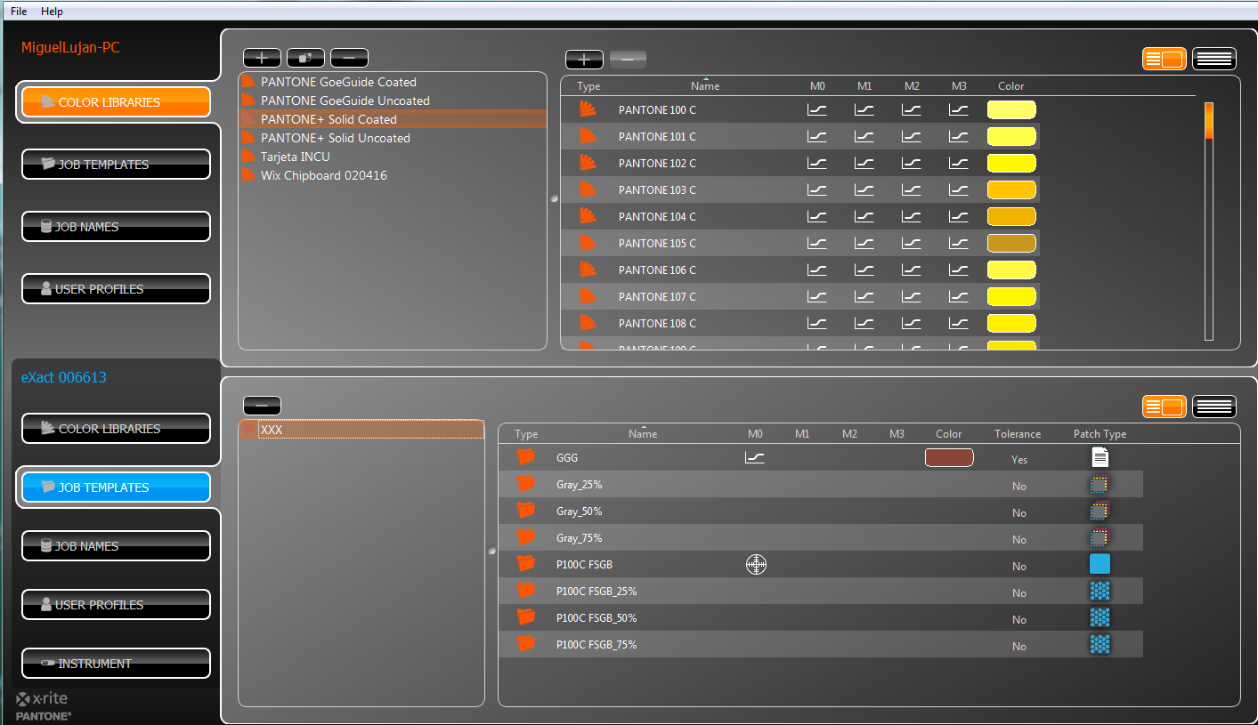eXact Manager - densitometros