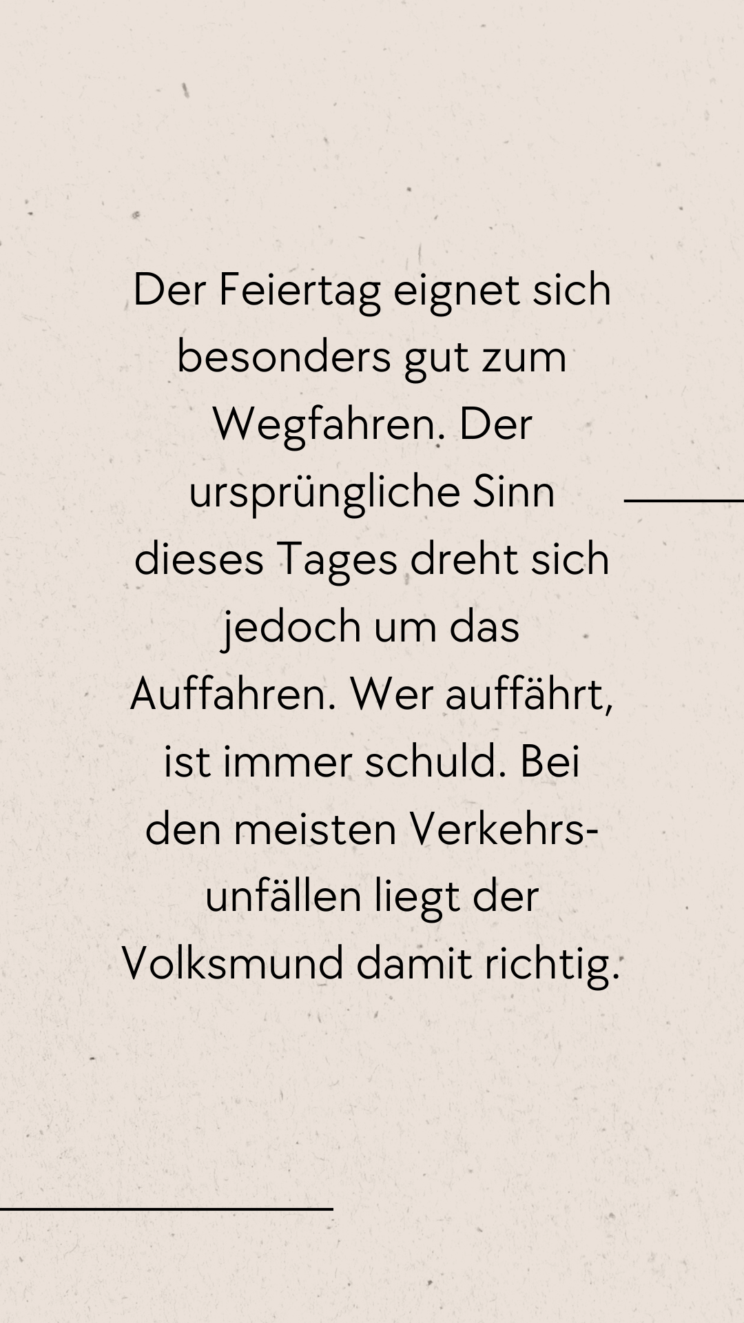 Wer auffährt hat Schuld - Gedanken zum Himmelfahrtstag - Impulse für Dich