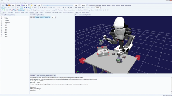 graspPlugin for Choreonoid free Version - nedo-robot-ai ページ！