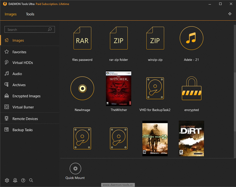 Daemon Tools Ultra 5.1 - Página web de flexgamers
