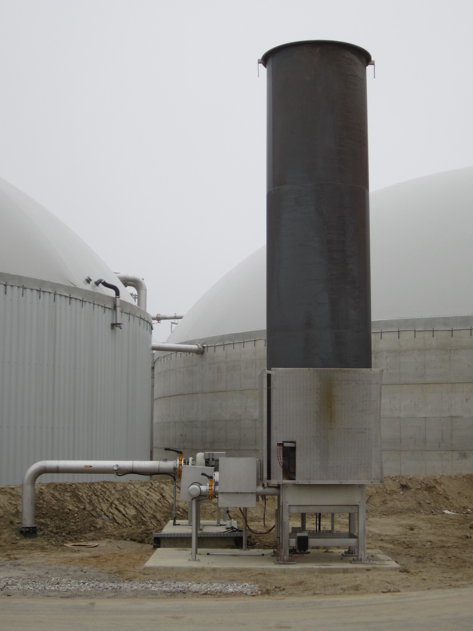 Flares - Covered lagoon digester - German technology