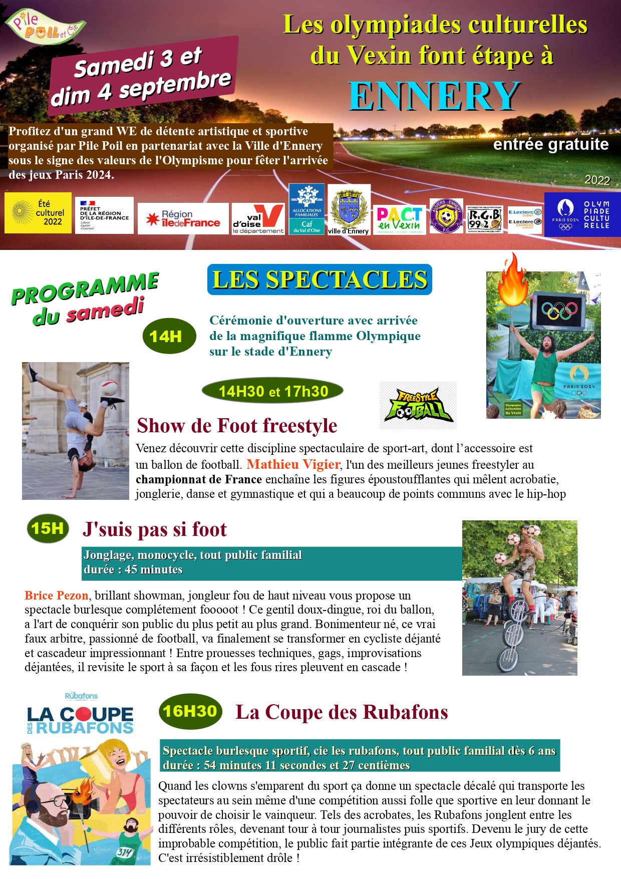 Ennery - sam 3 et dim 4 sept - Site de pilepoilcompagnie