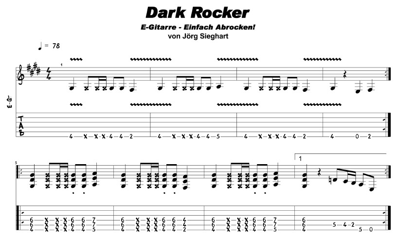Tabulatur (TABs) - Gitarre lernen
