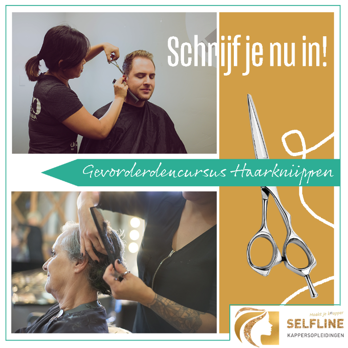 Gevorderdencursus Haarknippen - Selfline Kappersopleidingen en ...