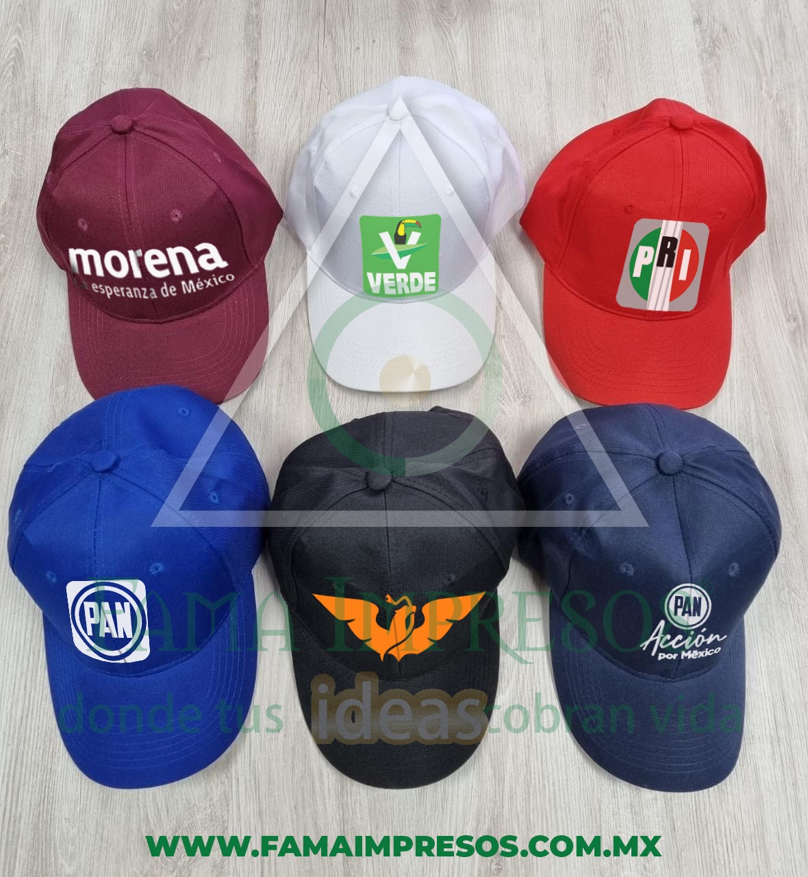Gorras Promocionales CDMX, Publicitarias, Impresas, Personalizadas ...