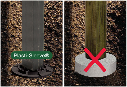 Replaces Concrete Footings of Equal Diameter - Plasti-Sleeve - The ...