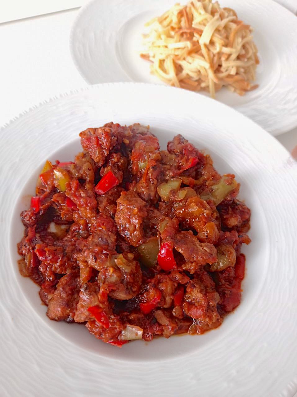Et Sote: Turkish meat dish with peppers and tomatoes - turkishfoodblog