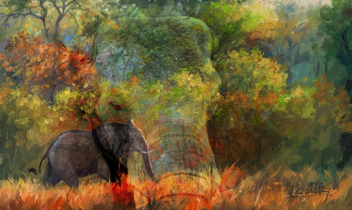 Natuur foto's posters die verbouwd zijn om er nog extra mooie glans aan ...