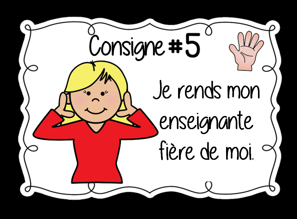 Les 5 consignes - Site de laclassedemadamemf