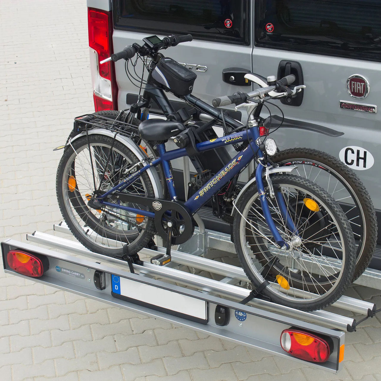Portabiciclette furgone > girevole e pieghevole - Italia Camper 24