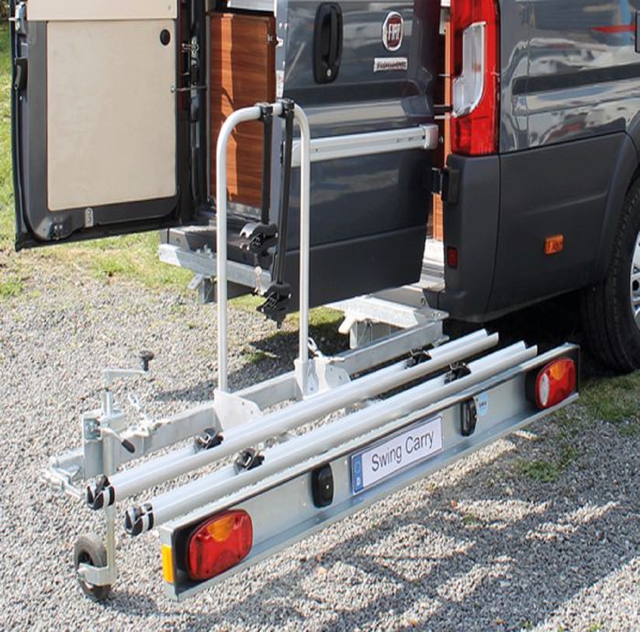Portabiciclette furgone > girevole e pieghevole - Italia Camper 24