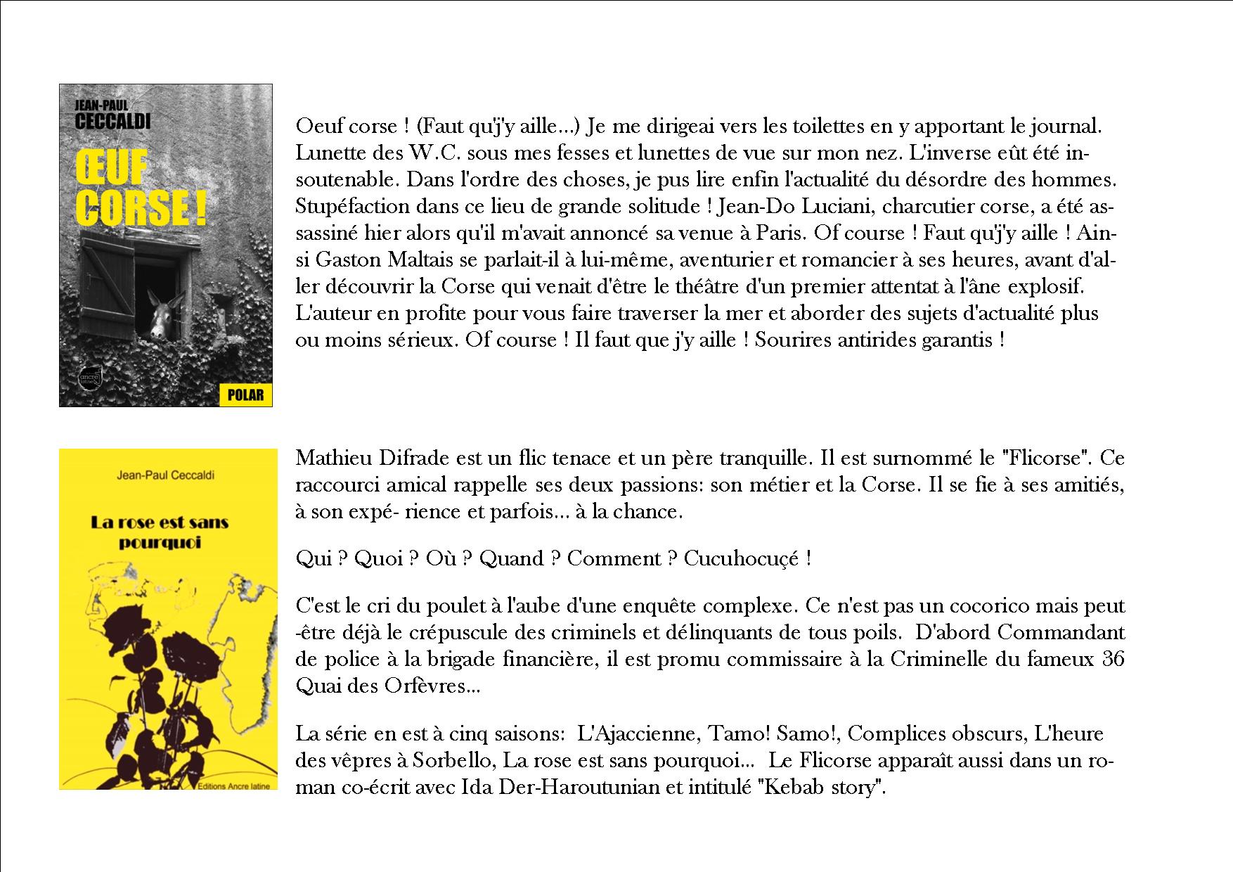 Jean-Paul CECCALDI - Festival du roman noir et social 2019