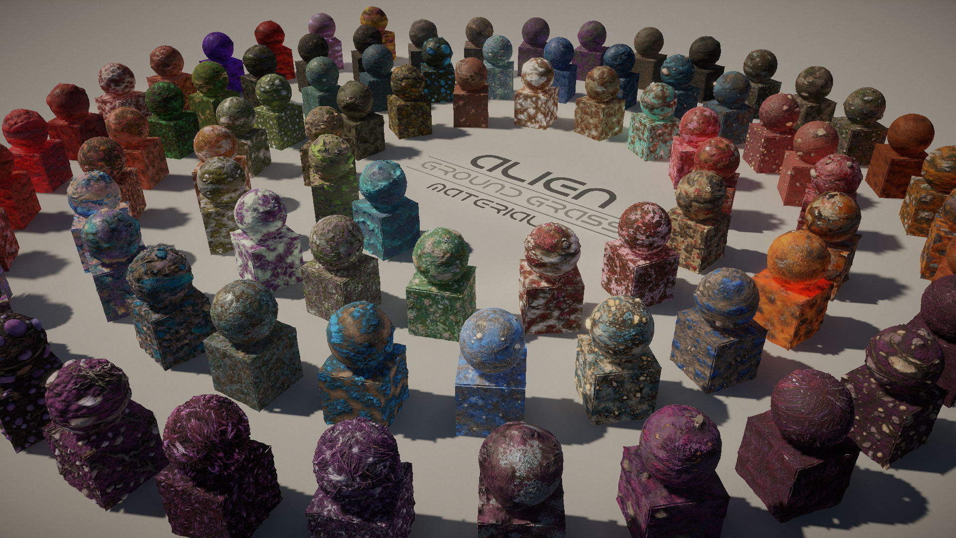 alien grass Material pack - DLNK Artworks