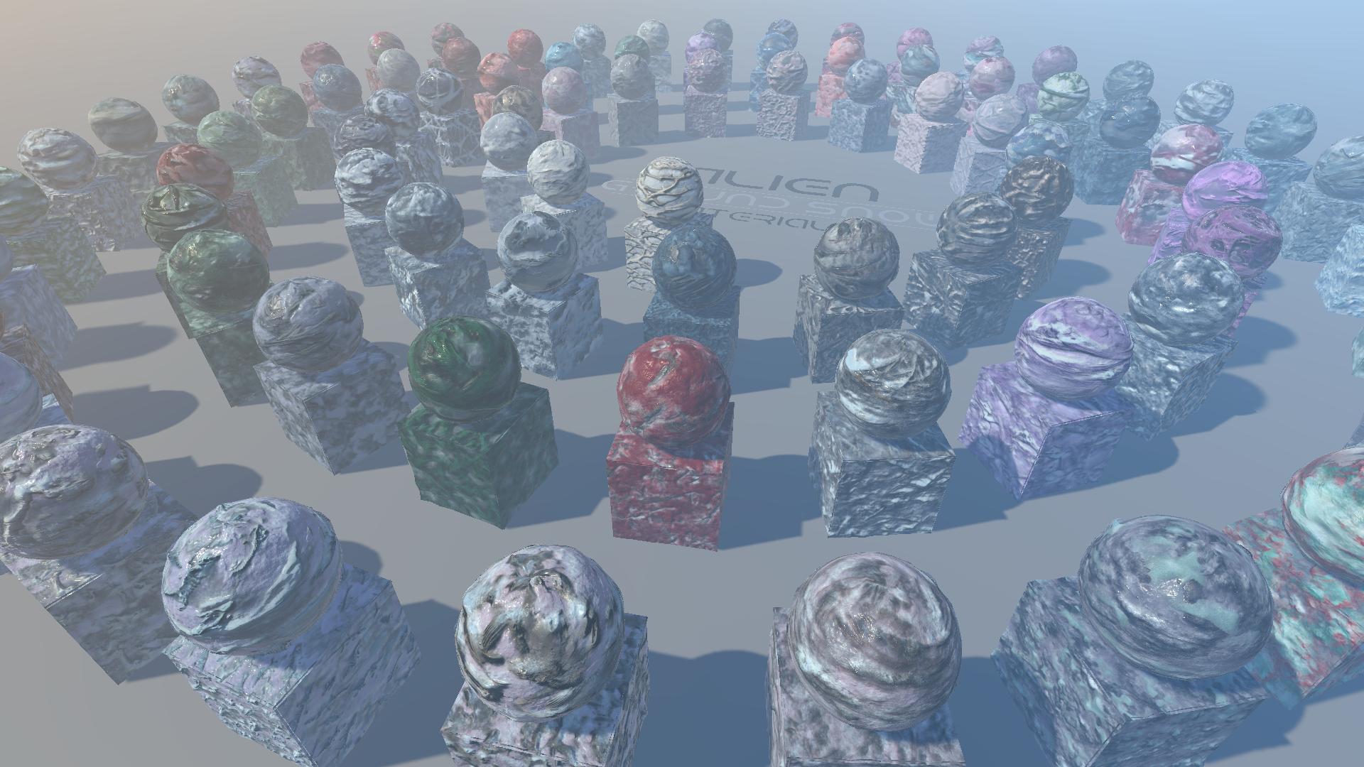 alien snow & ice Material pack - DLNK Artworks