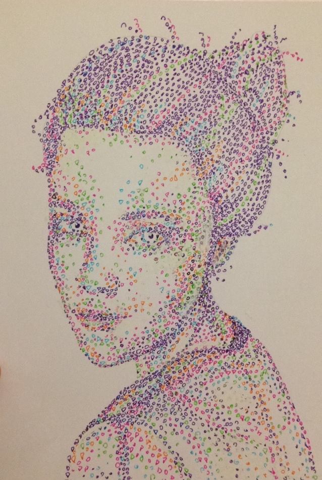 Portraits"Pointillisme" - Site de marinameyer