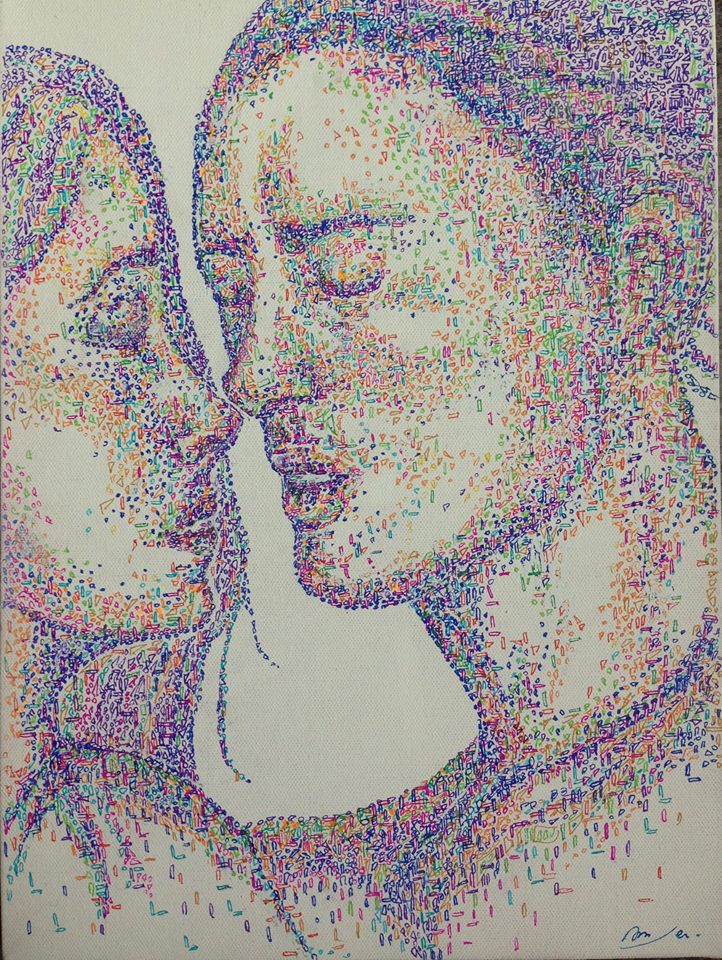 Portraits"Pointillisme" - Site de marinameyer