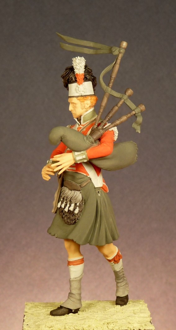 Bag piper 79th Cameron highlanders - peinture de figurines - le site de jfp