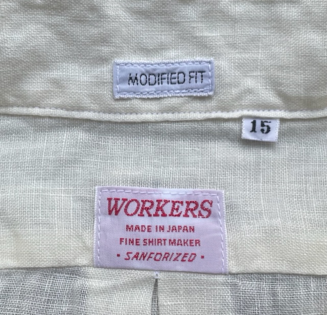 この『col：IVORY（ECRU）』に惚れちゃいました！！...”WORKERS MODIFIED B/D SHIRT（SPENCE ...