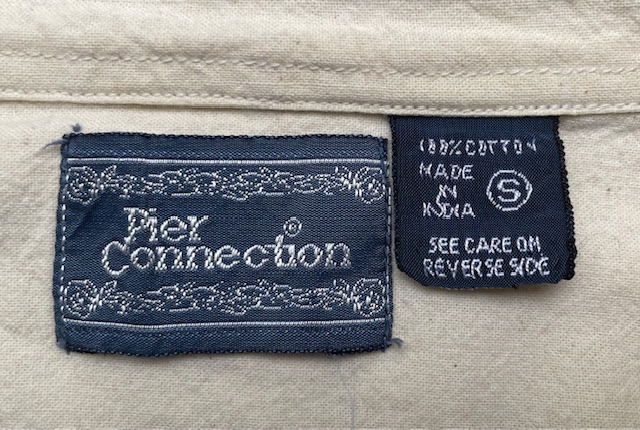 選ばれし『モノ』、その①...”USED 90'S PIER CONNECTION L/S OUTDOOR SHIRT” - IVY&NAVY