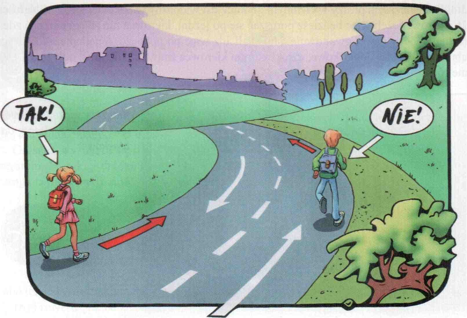 Pieszy poza miastem - Strona internetowa sp4technika!