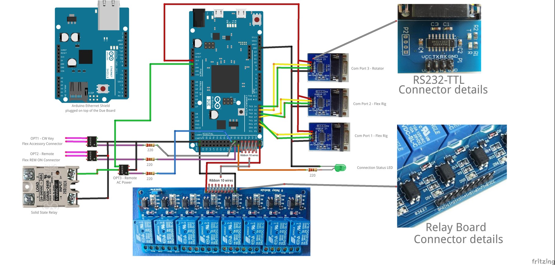 Arduino Flex Remote control - IW7DMH - Ham Radio Station