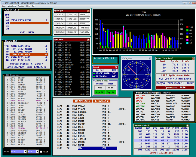 N1MM - QARTest Log configuration guide - IW7DMH - Ham Radio Station