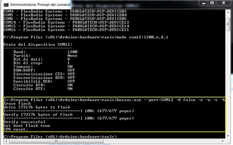 Loading firmware - IW7DMH - Ham Radio Station