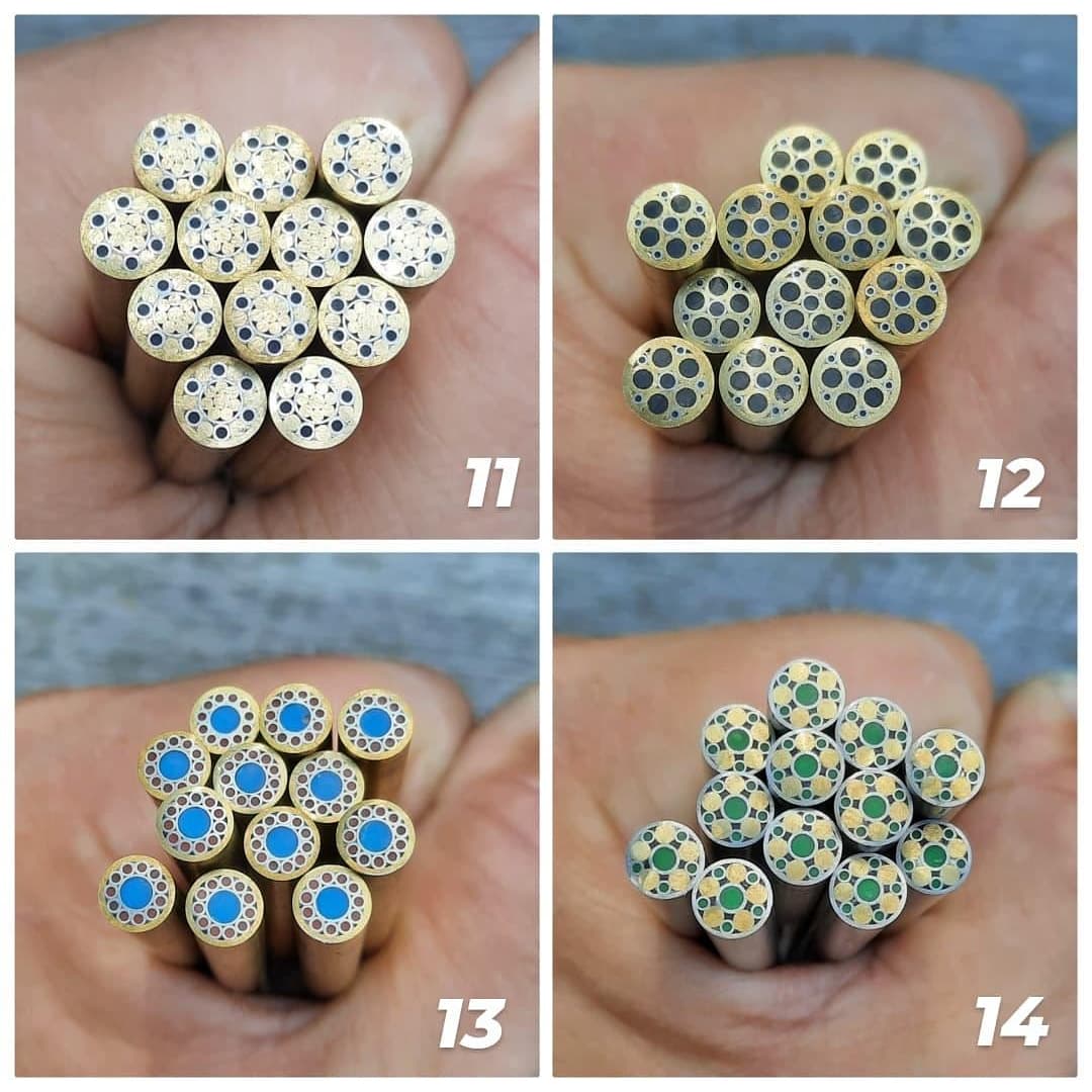 Mosaic knife pins - Storm3dknives, handmade knives by Dutch knifemaker ...