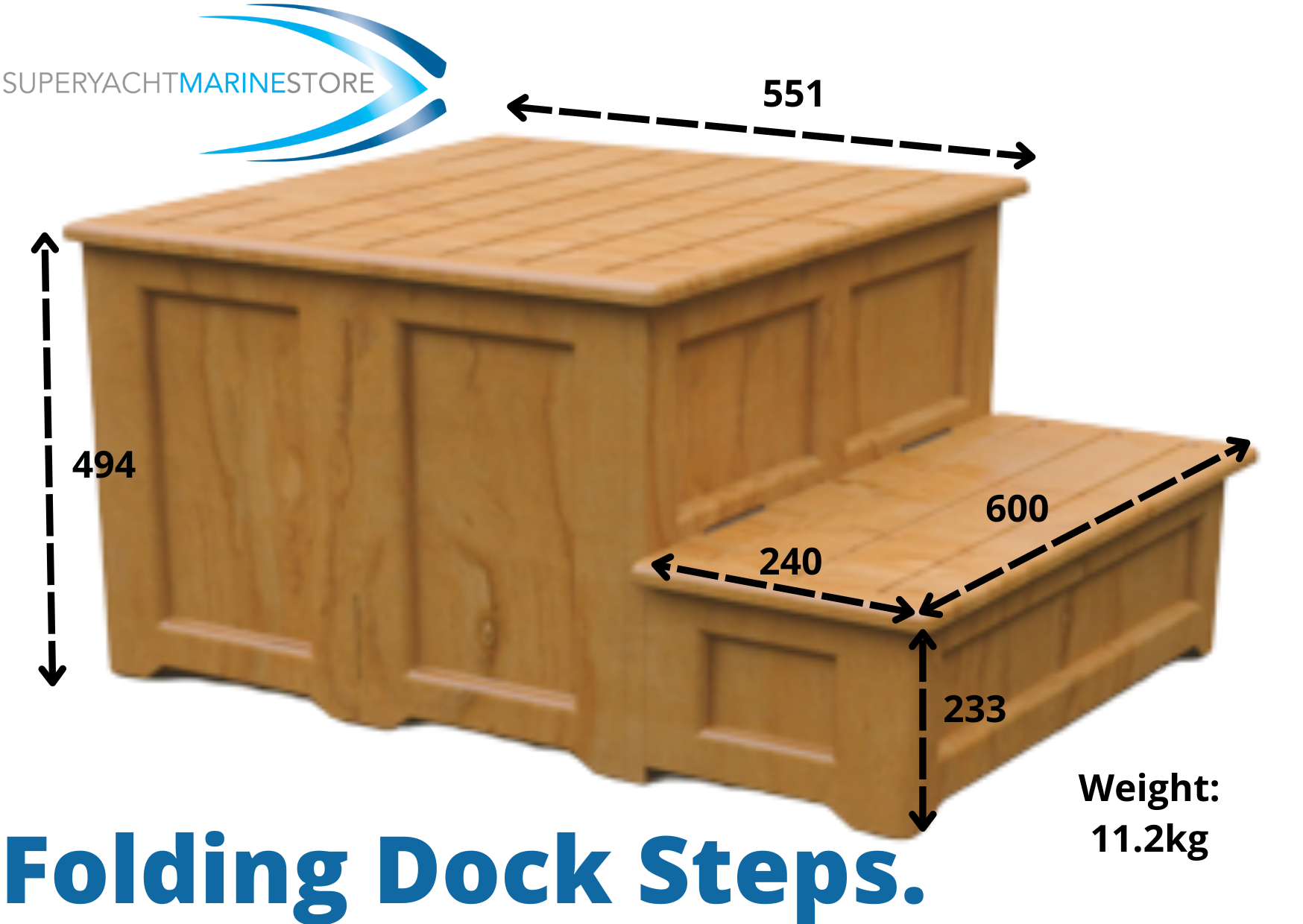 Folding Dock Steps - Superyacht Marine Store