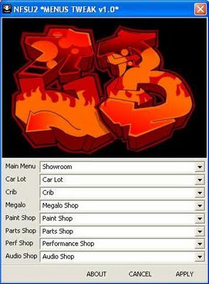 NFSU2 Menus Tweak - Página web de nfs-underground-2