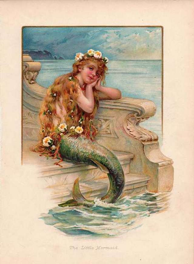 The Little Mermaid in paintings and illustrations - myfairyland