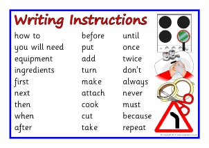 simple instruction text