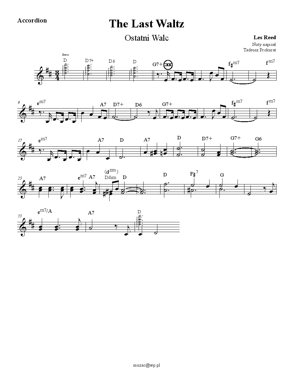 - The Last Waltz - Les Reed (Engelbert Humperdinck) - Strona ...
