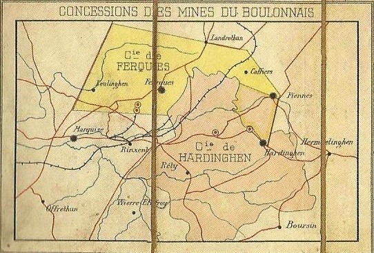 Le bassin minier (carte des puits) - Le Bassin Minier Nord Pas-De-Calais